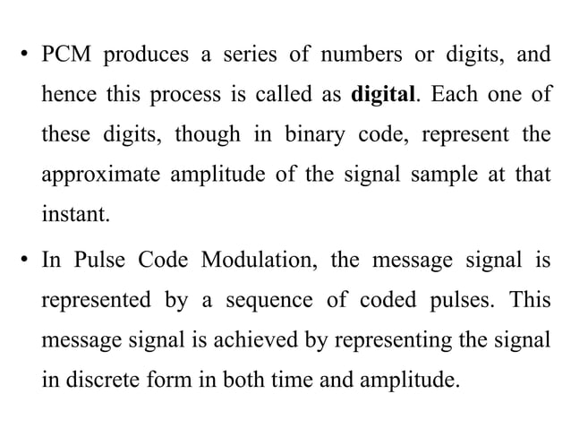 Delta Modulation & Adaptive Delta M.pptx | Digital Audio | Computer ...