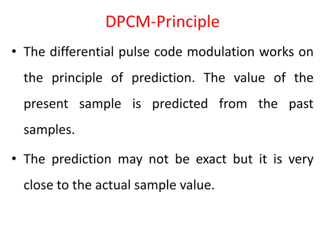 Delta Modulation & Adaptive Delta M.pptx | Digital Audio | Computer Software and Applications
