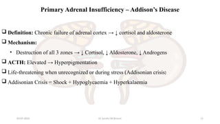 Adrenal Cortex Pathophysiology and Diagnostic Evaluation | PPTX