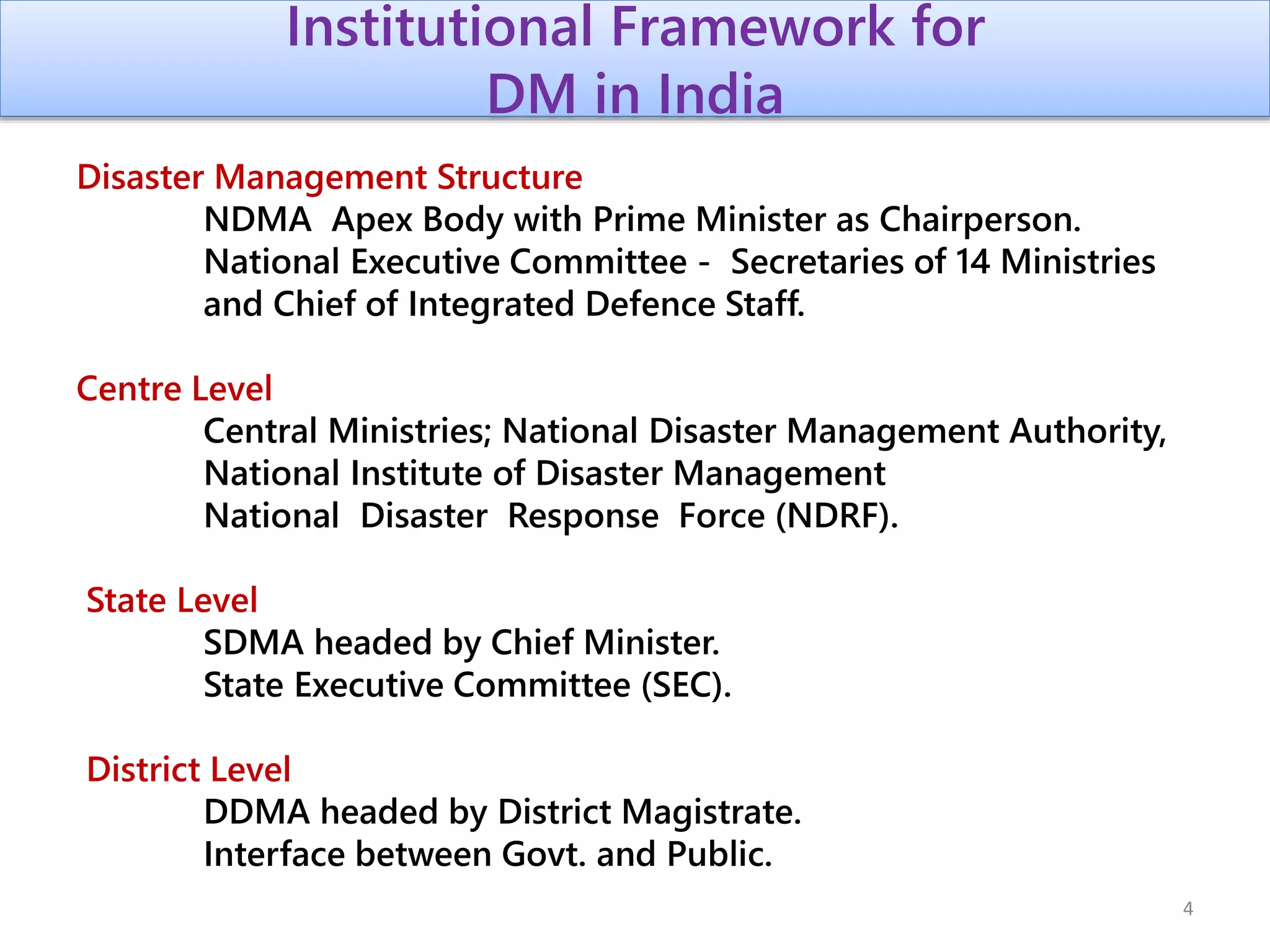 Role of Armed Forces & others in Disaster Management | PPTX