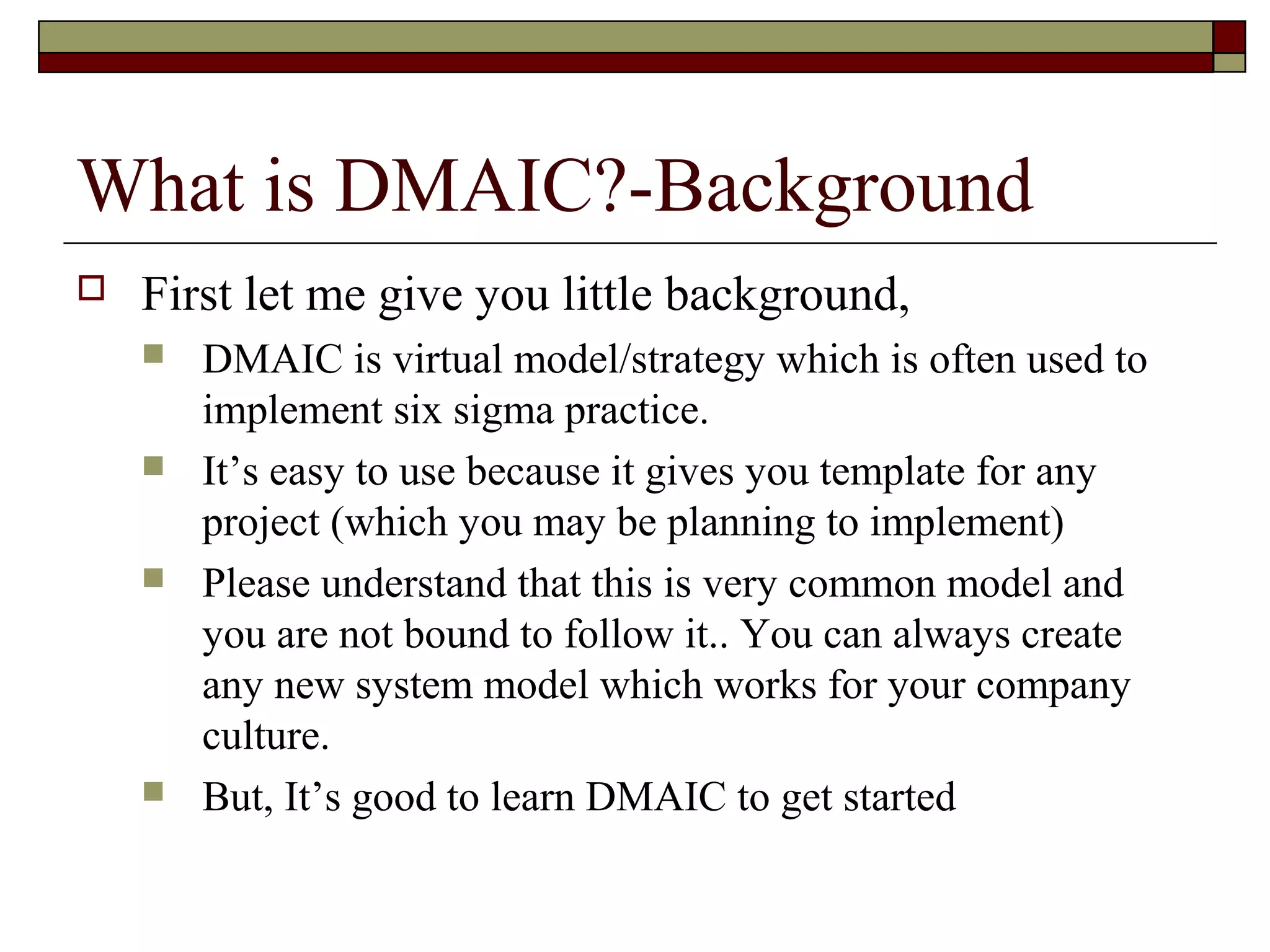 Dmaic | PPT