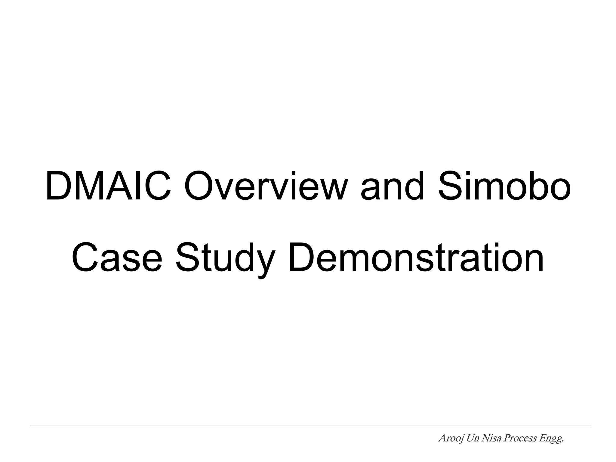 DMAIC-Six sigma process Improvement Approach | PDF