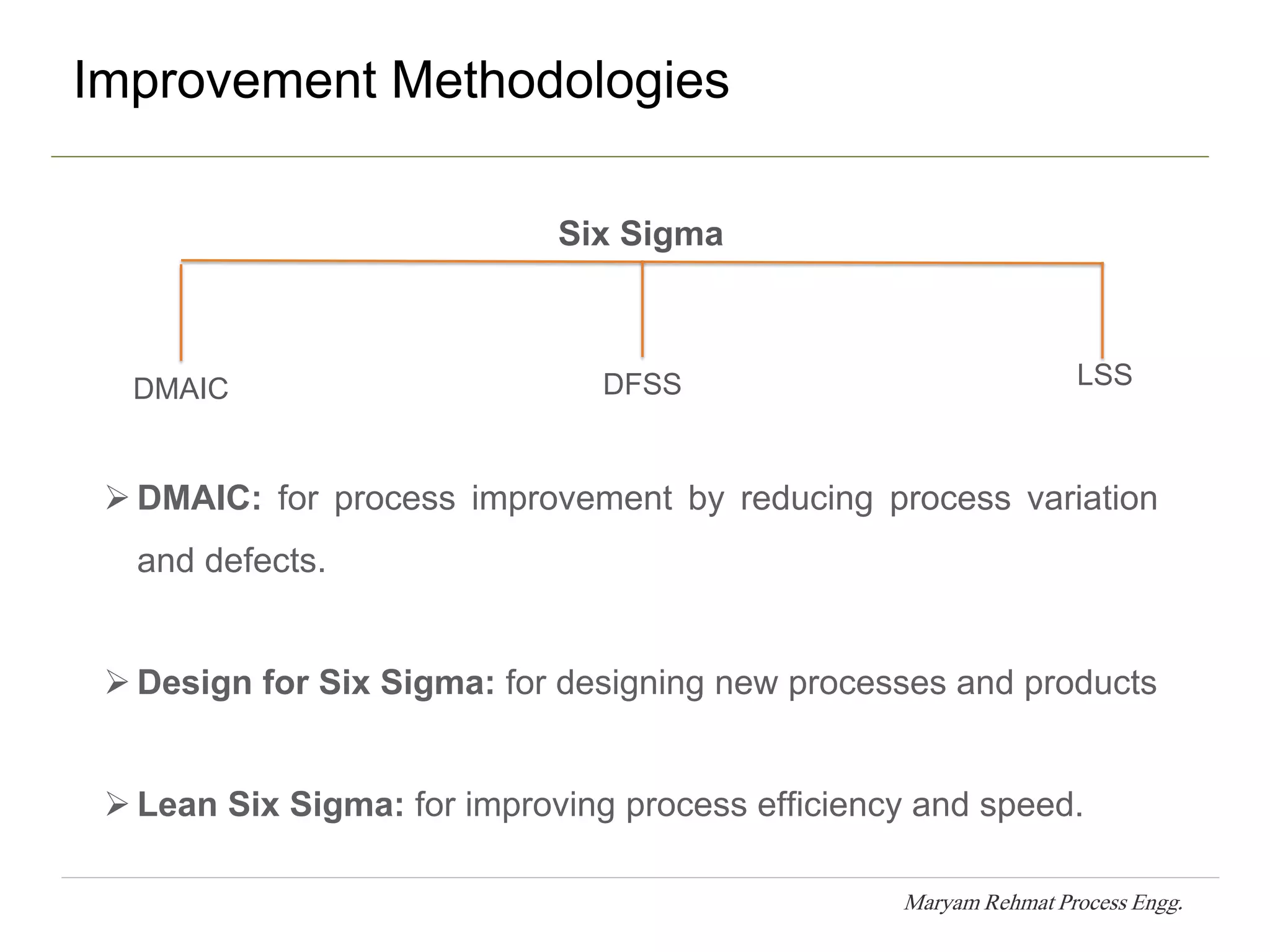 DMAIC-Six sigma process Improvement Approach | PDF