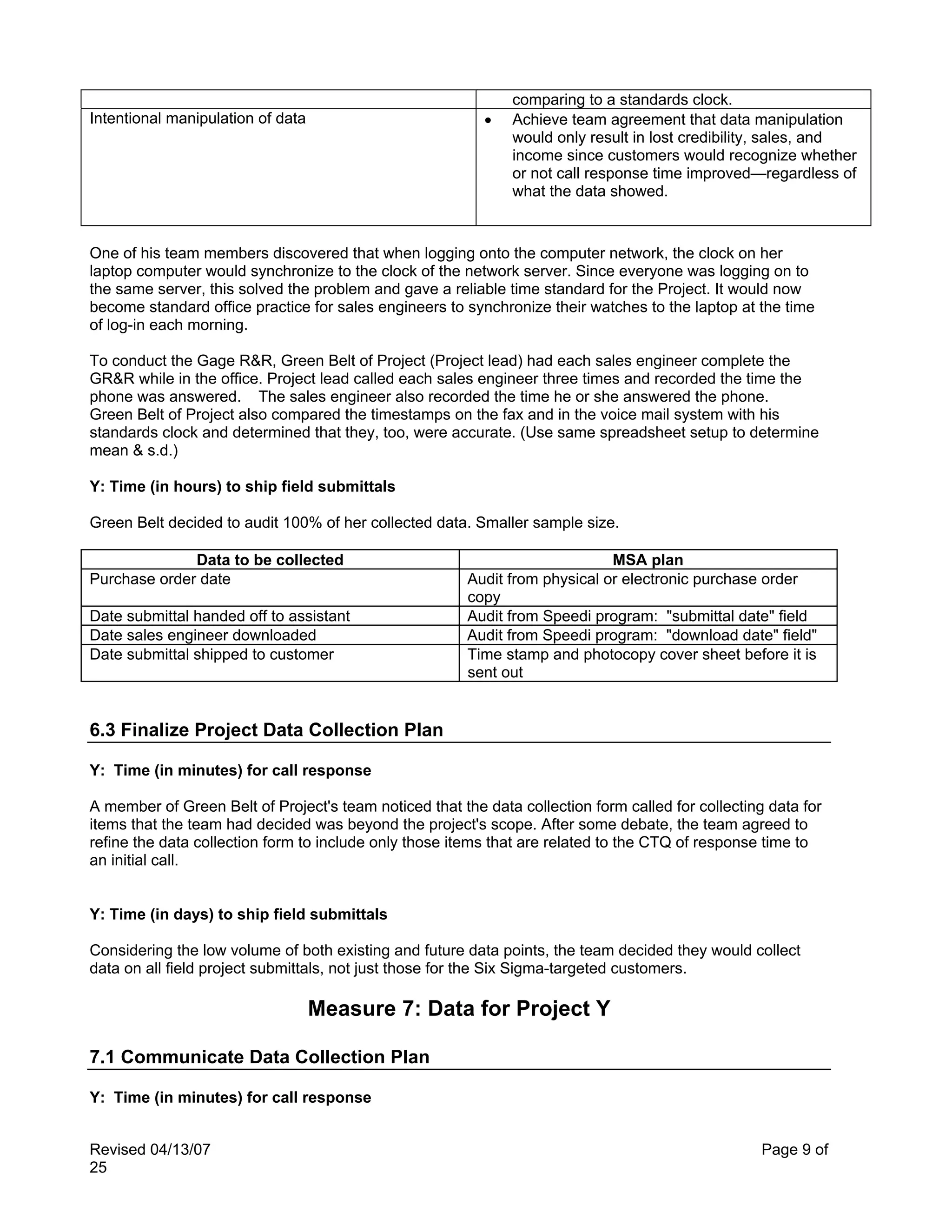Six Sigma DMAIC Case Study | PDF