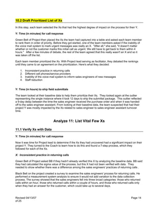 Six Sigma DMAIC Case Study | PDF