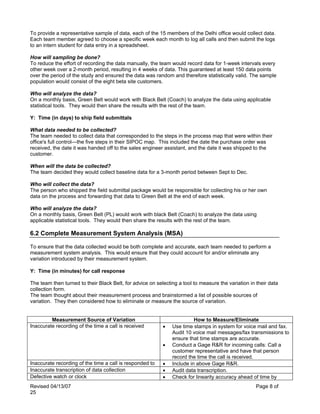 Six Sigma DMAIC Case Study | PDF