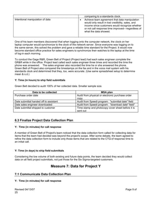 Six Sigma DMAIC Case Study | PDF