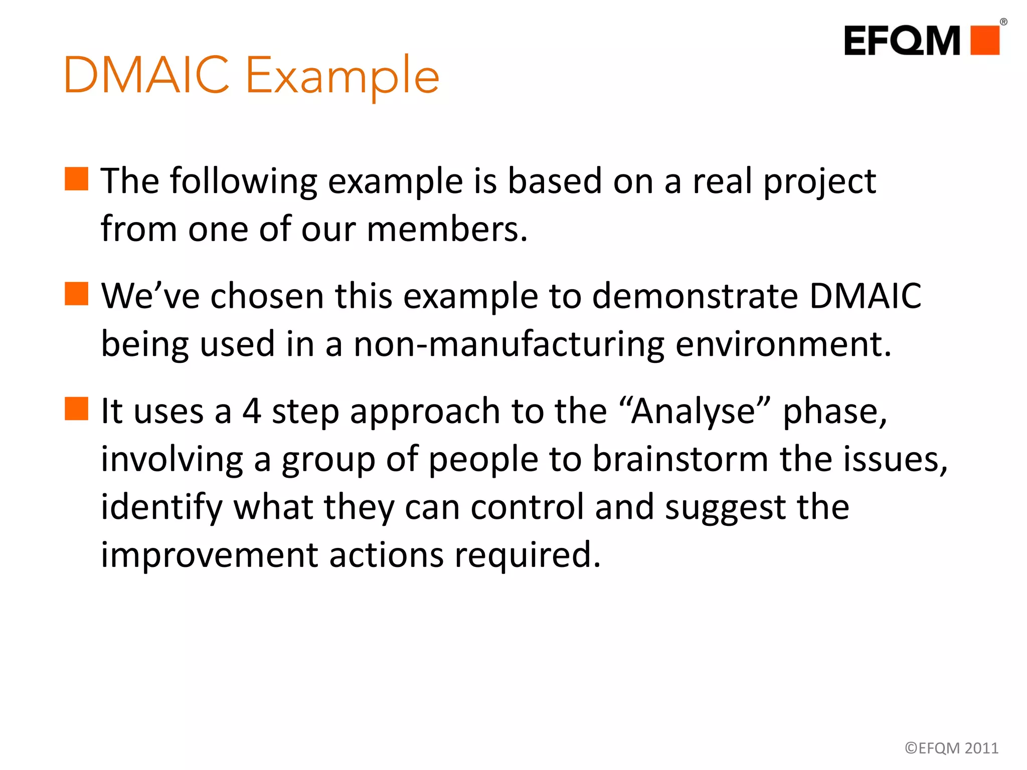 DMAIC for sharing | PDF