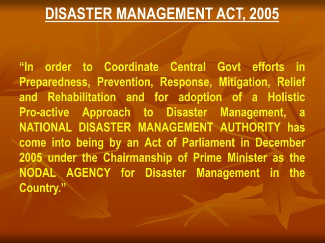 Disaster Management | PPT