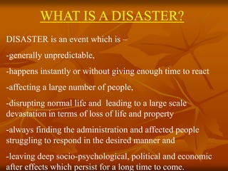 Disaster Management | PPT