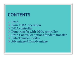 DMA operation | PPTX