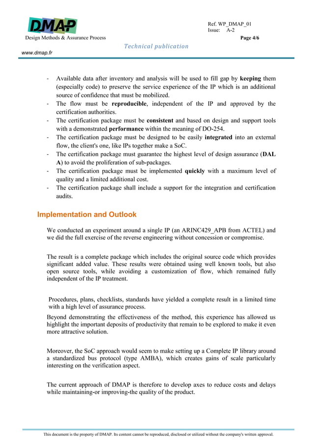 Dmap Ip Do254 White Paper En | PDF