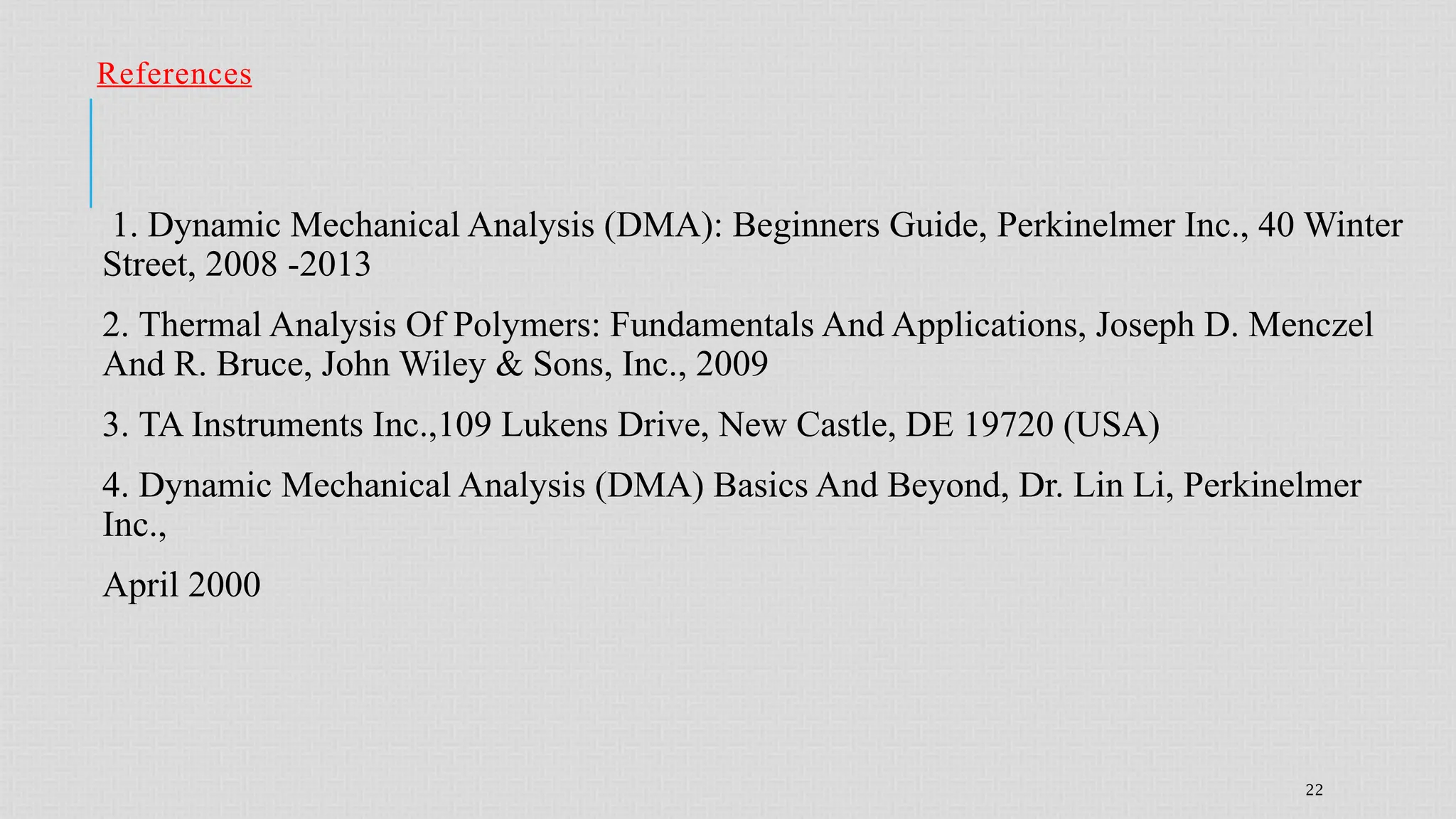 Fiber Characterization-Using Dynamic Mechanical Analysis (DMA) | PPTX