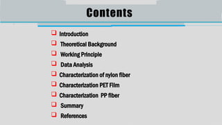 Fiber Characterization-Using Dynamic Mechanical Analysis (DMA) | PPTX