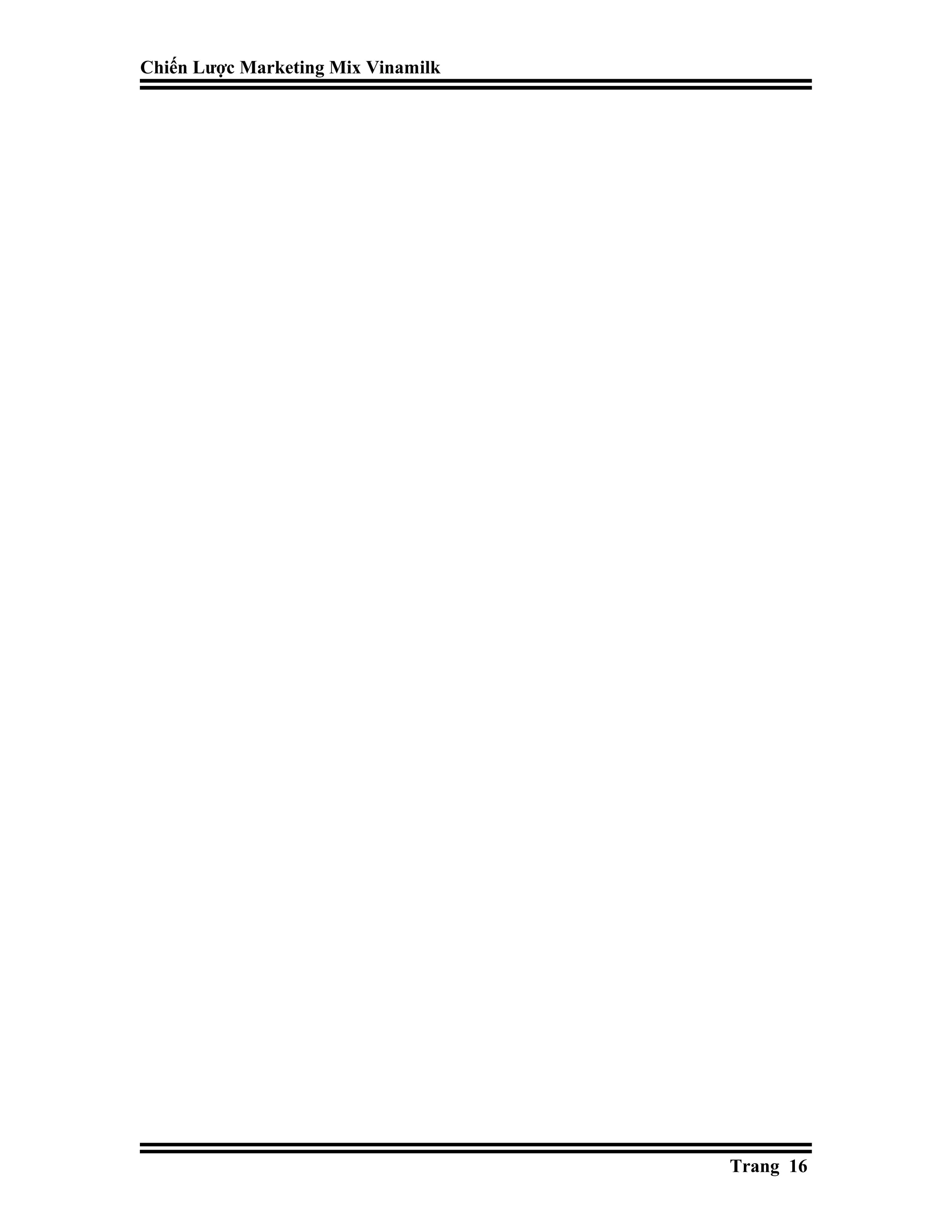Chiến Lược Marketing Mix Vinamilk | PDF