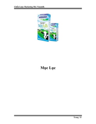 Chiến Lược Marketing Mix Vinamilk | PDF