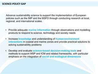 ICM and MSP: facilitating tools for solving conflicts and overcoming ...