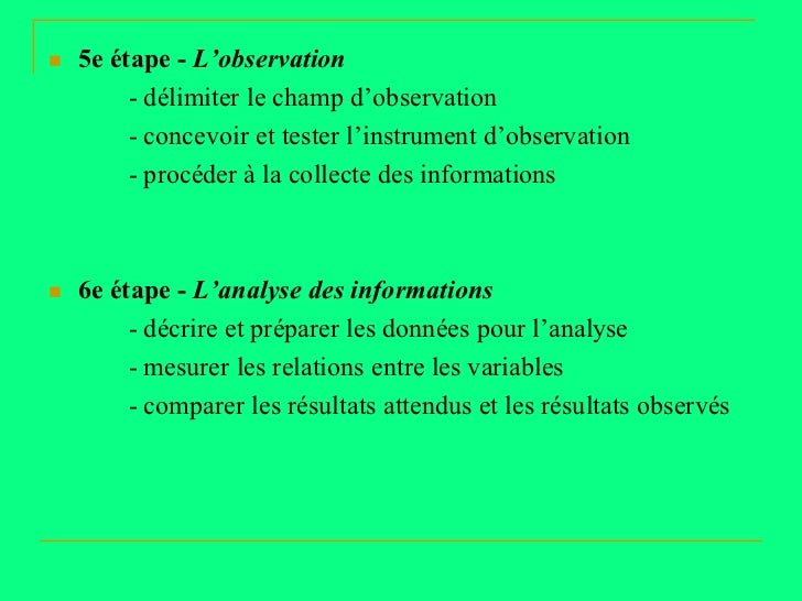 les 7 étapes de la recherche en sciences sociales