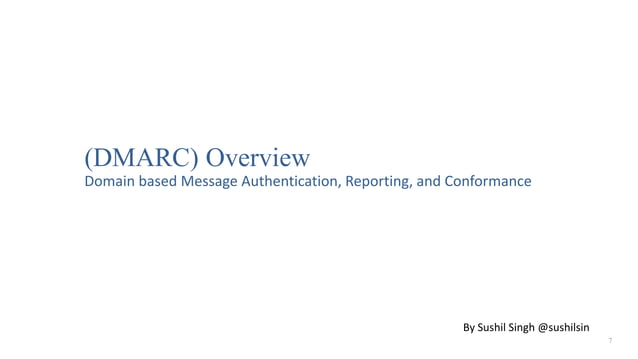 DMARC Overview | PDF | Email | Internet