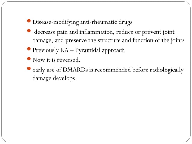 Dmards | PPT | Bone and Joint Conditions | Diseases and Conditions