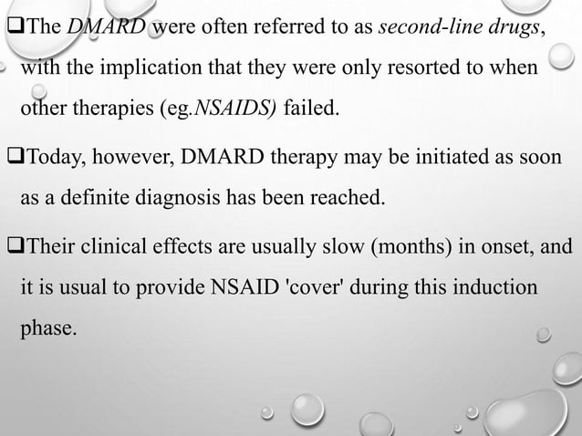 Dmards | PPTX | Digestive Disorders | Diseases and Conditions