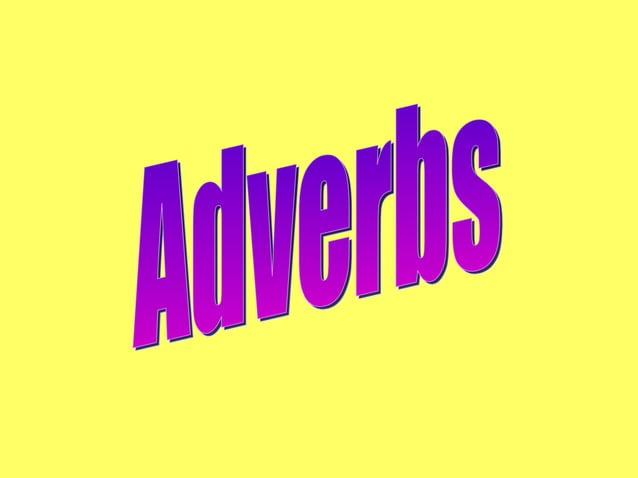 adverbs | PPT