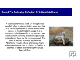 Power of Sacrifice Can Change Lives | PPT