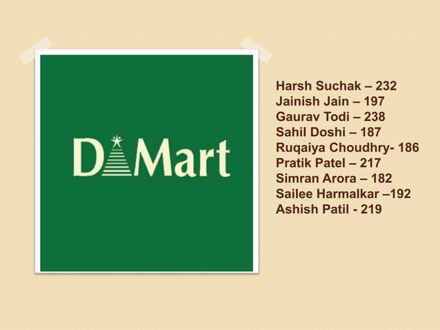 Dmart | PPTX | Retail Industry | Industries