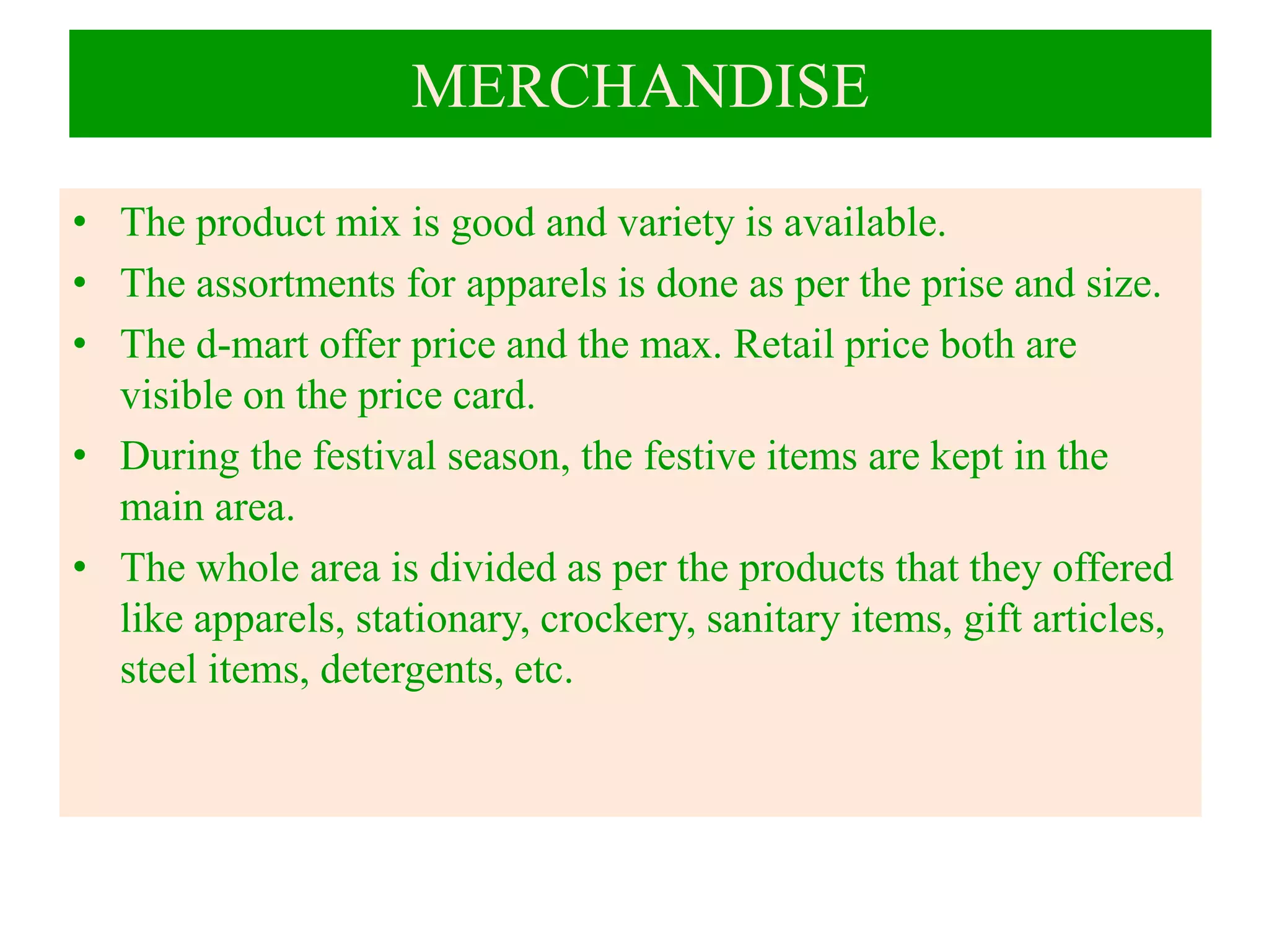 Dmart | PPTX | Retail Industry | Industries