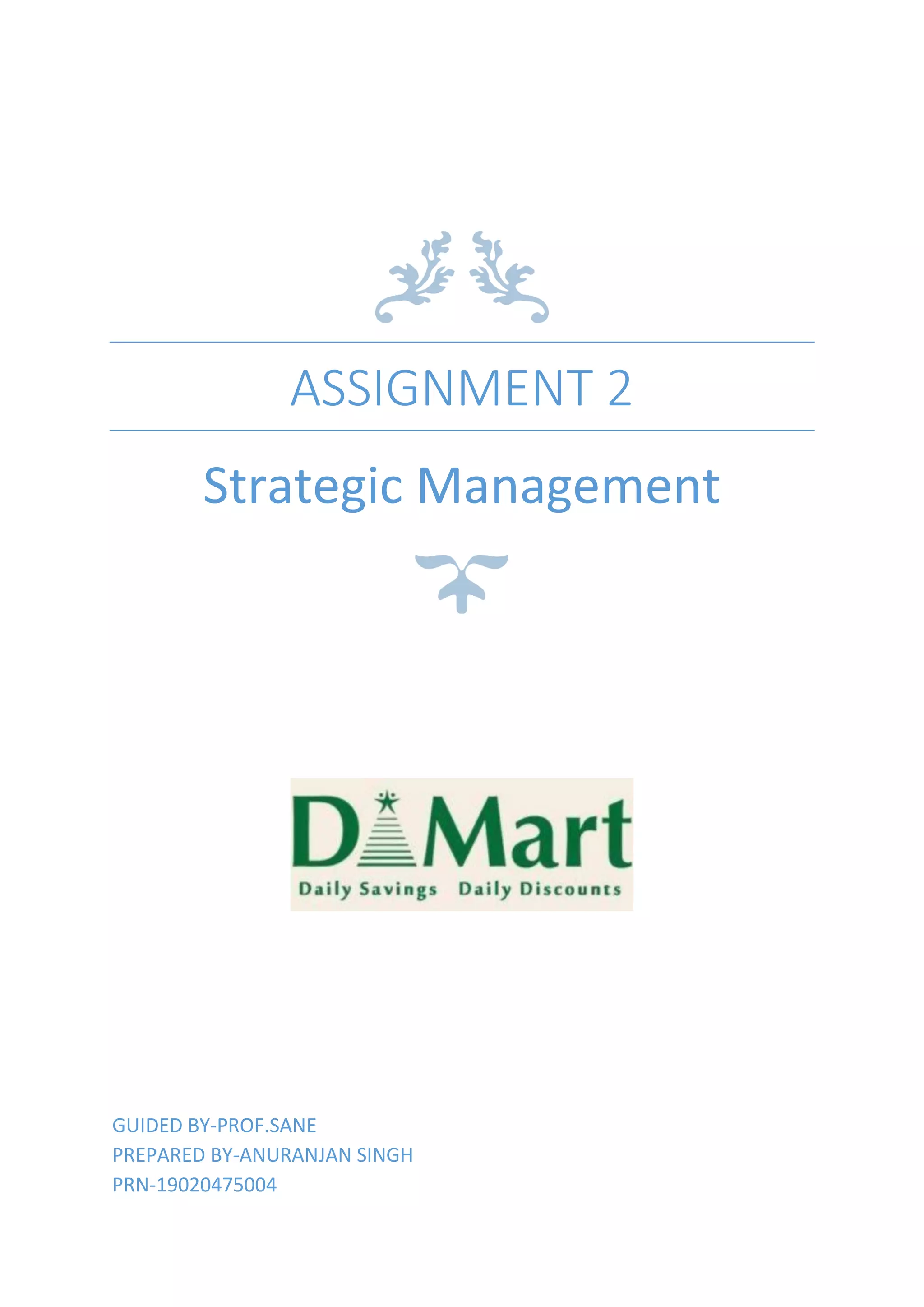 Dmart marketing strategy | PDF