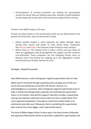 Dmart marketing strategy | PDF