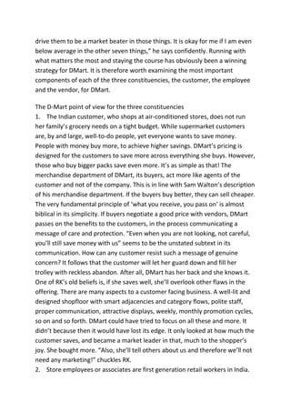 Dmart marketing strategy | PDF