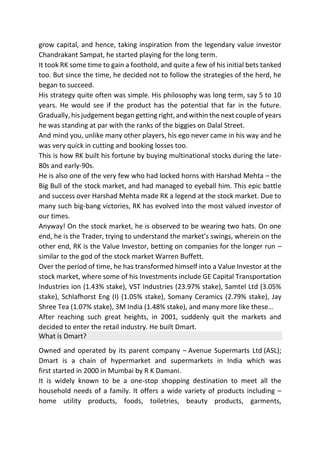 Dmart marketing strategy | PDF