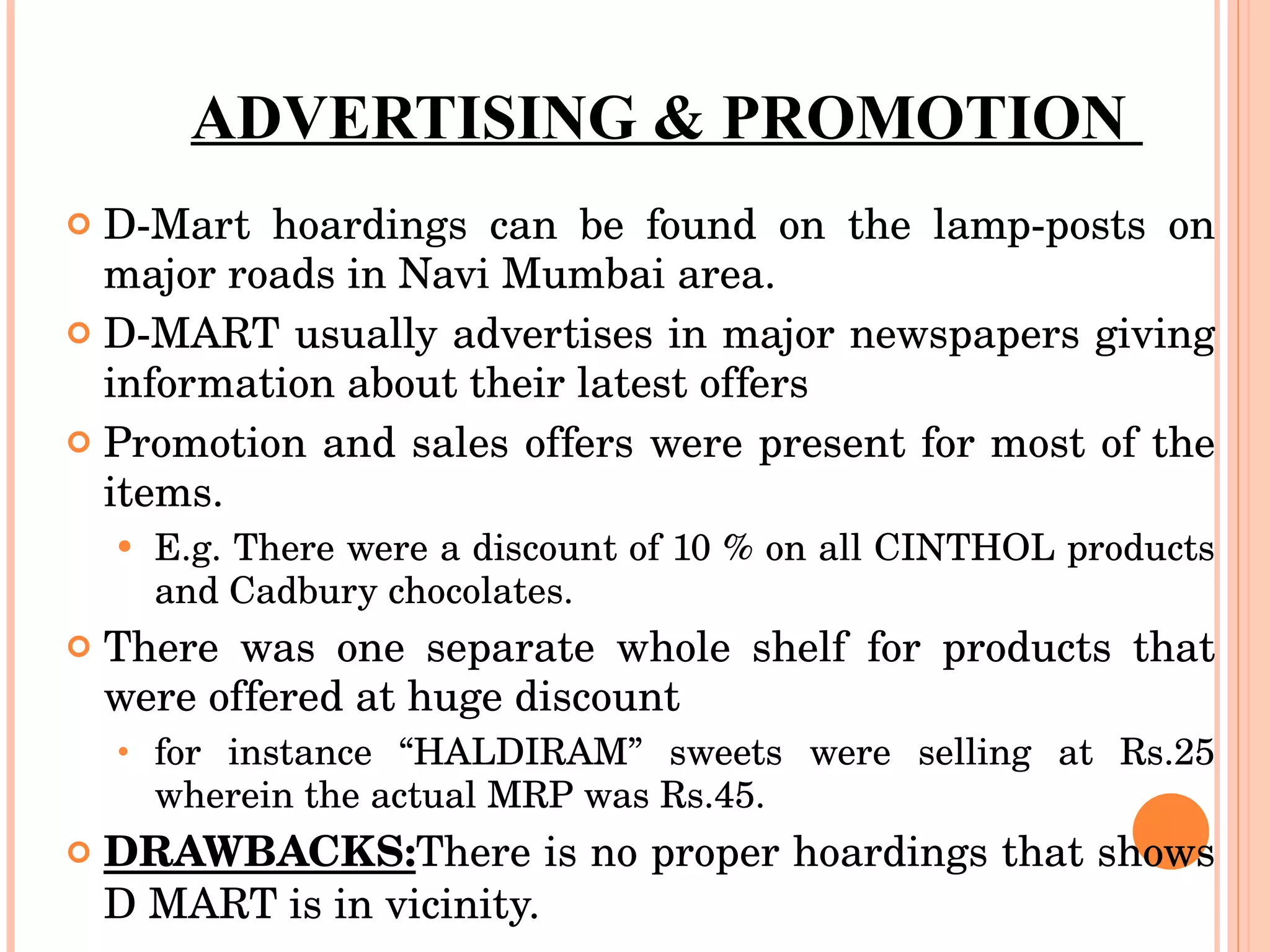 Dmart Final | PPT