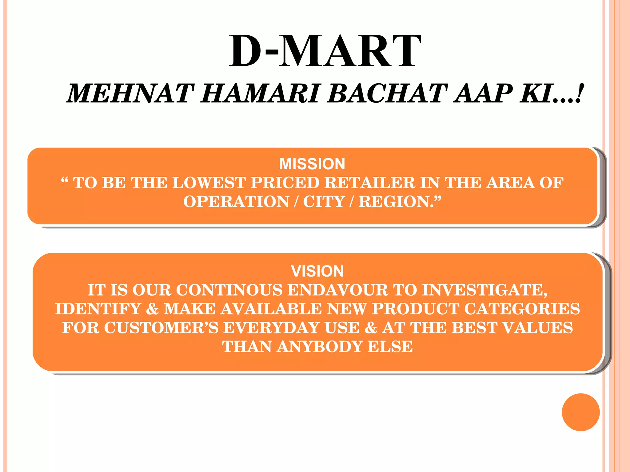 Dmart Final | PPT