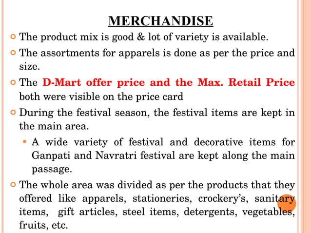 Dmart Final | PPT | Retail Industry | Industries