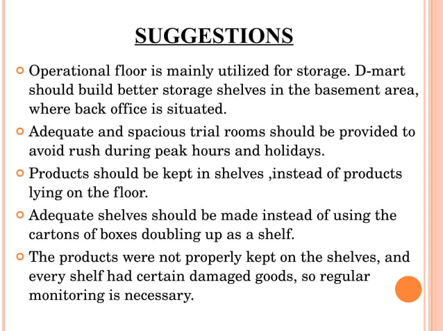 Dmart Final | PPT | Retail Industry | Industries