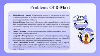 ‘DMart’ presentation.pdf for mba finance | PDF