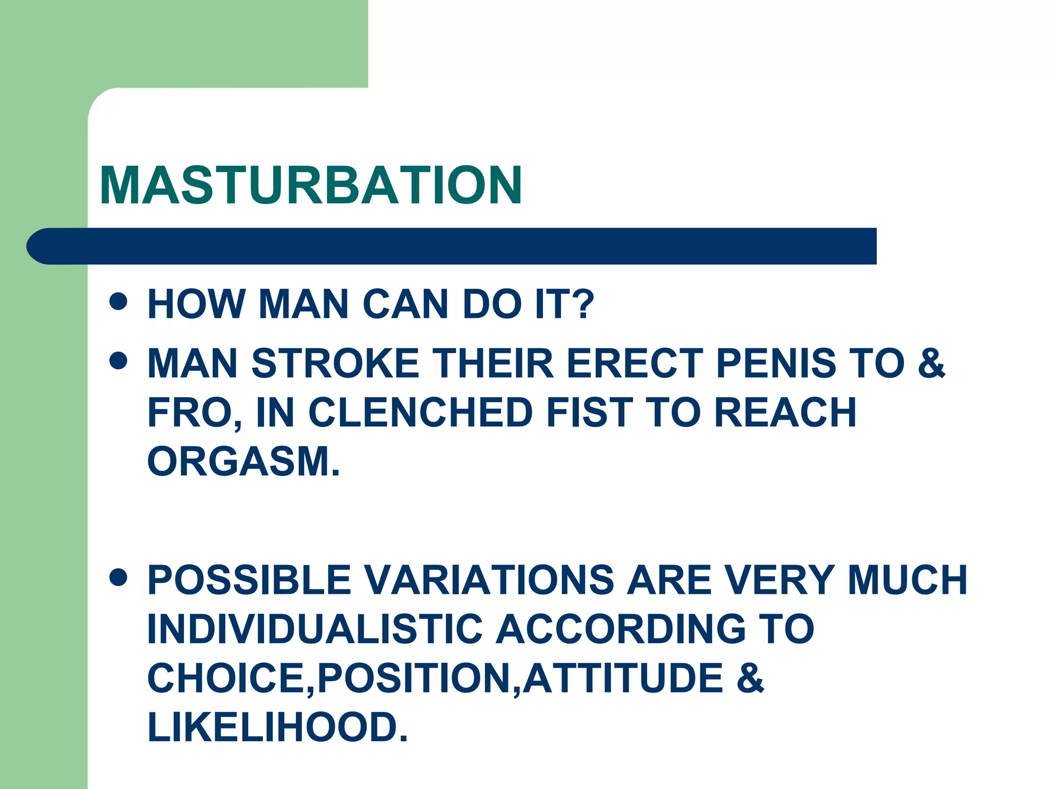 MYTH & FACTS OF MASTURBATION | PPT