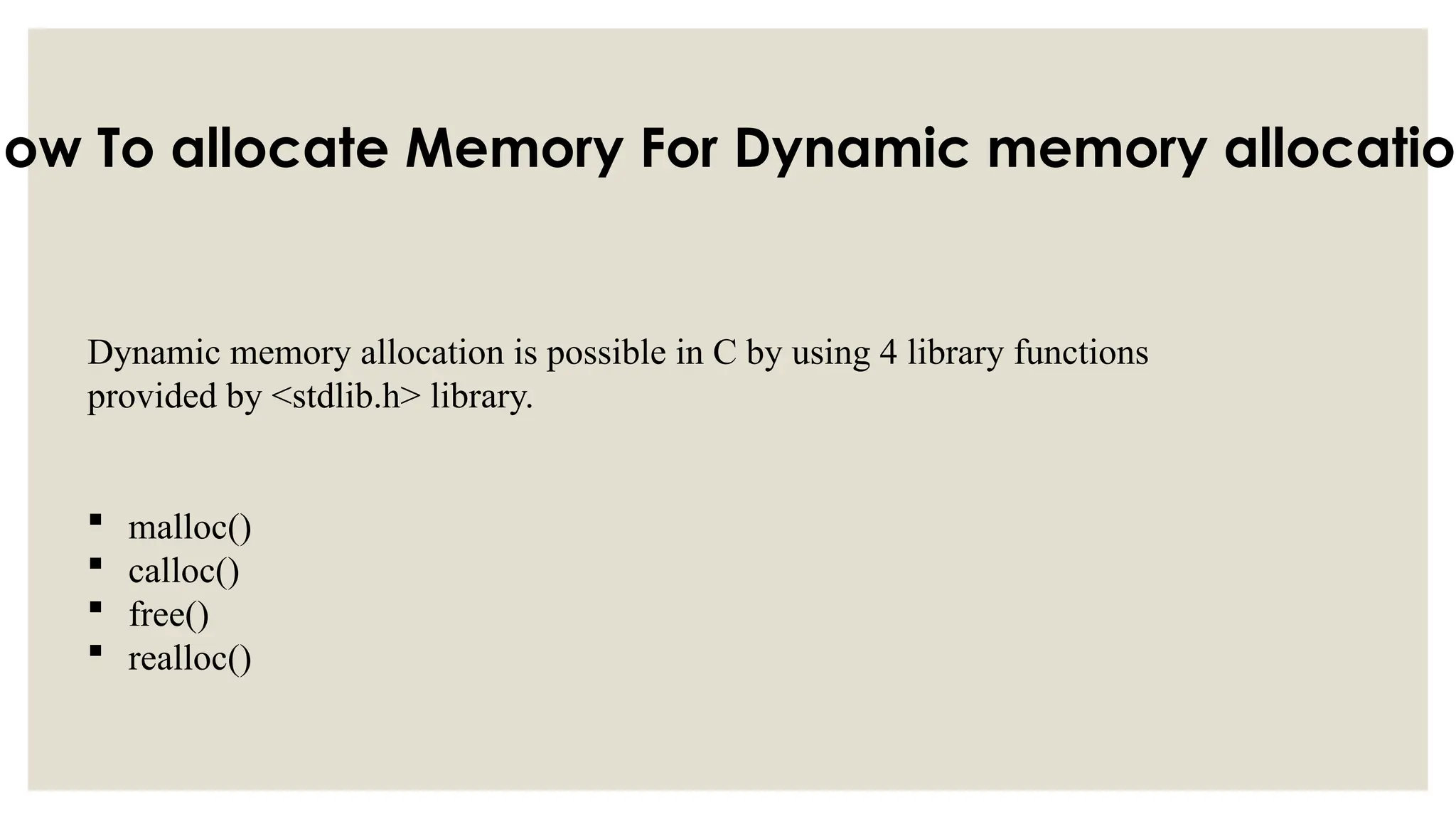 Dynamic memeory allocation DMA (dyunamic momory .pptx