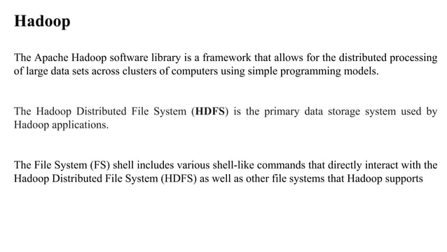 Top 10 Hadoop Shell Commands Pptx Operating Systems Computer