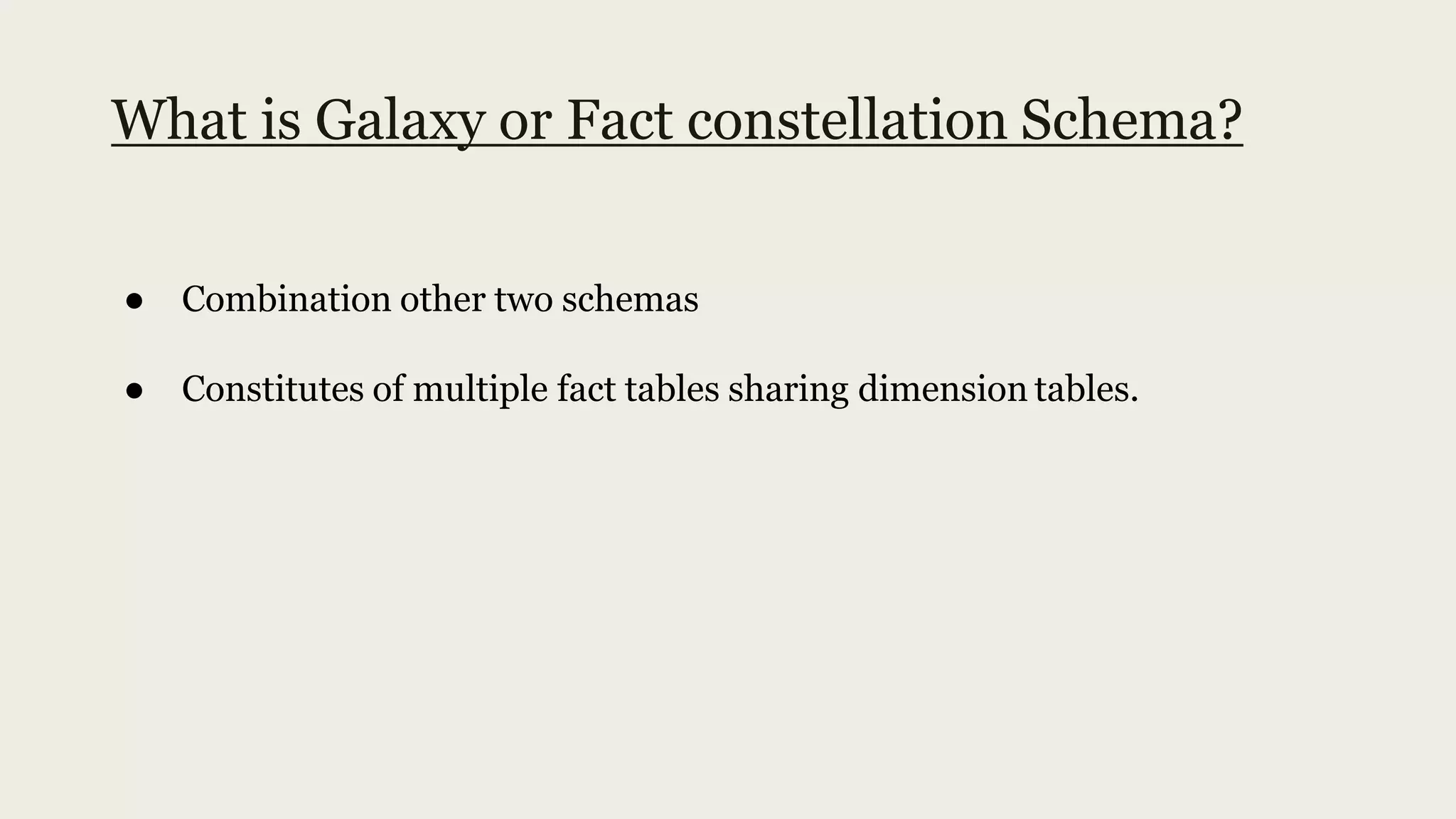 Multidimensional schema of data warehouse | PPTX