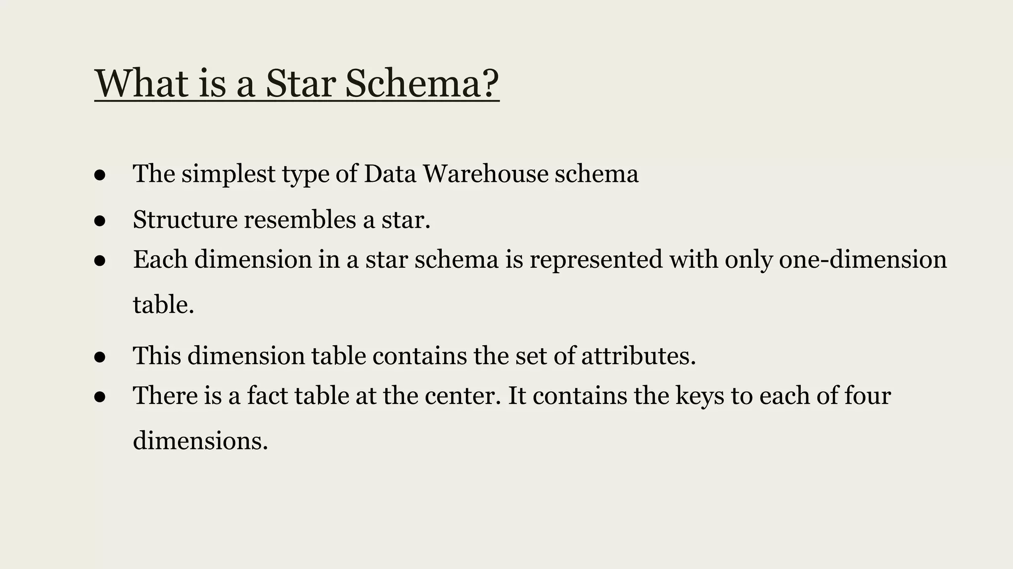 Multidimensional schema of data warehouse | PPTX