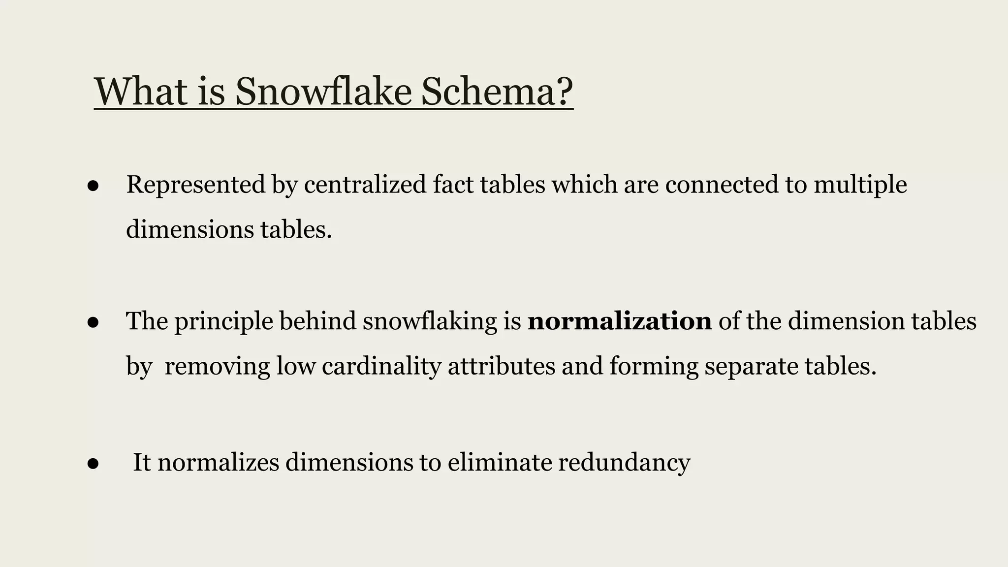 Multidimensional schema of data warehouse | PPTX