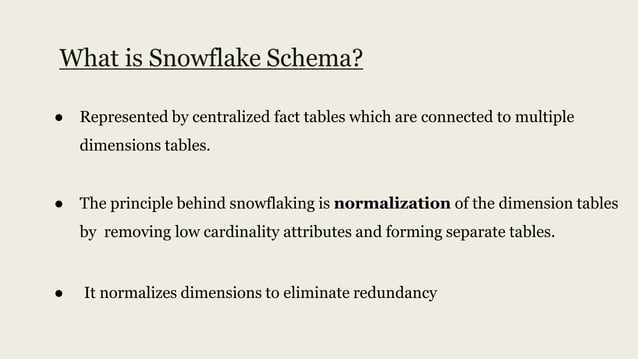 Multidimensional schema of data warehouse | PPTX
