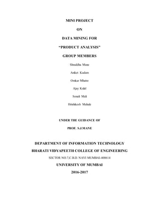 Dmbi project doc2 | DOCX