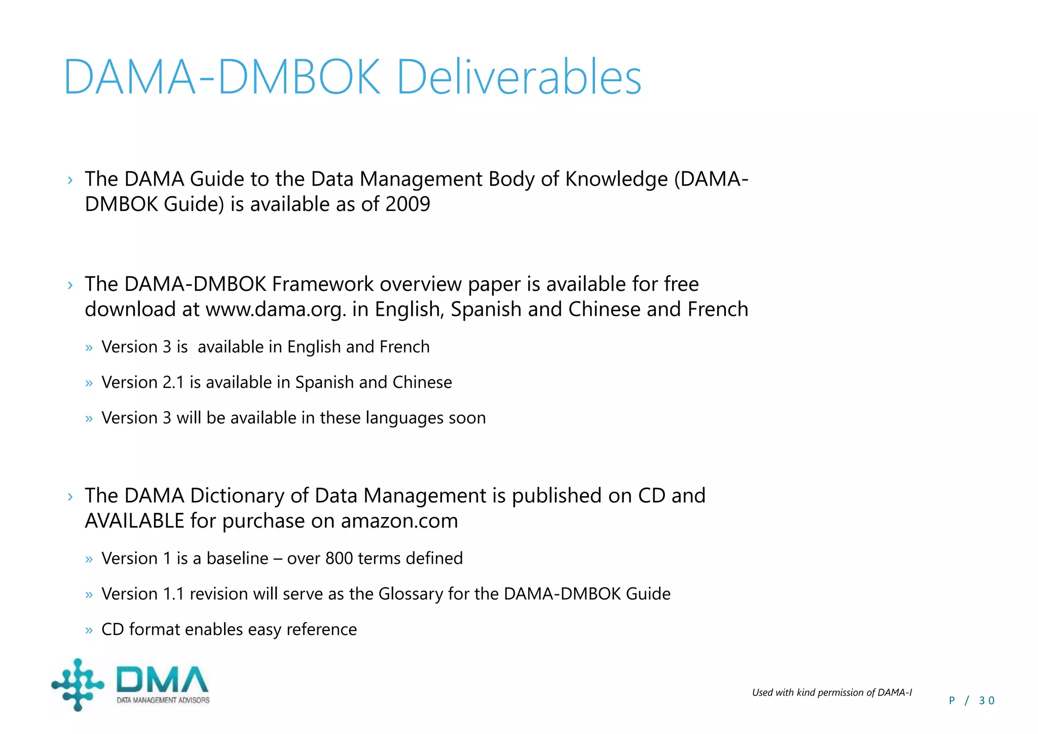 DMBOK 2.0 and other frameworks including TOGAF & COBIT - keynote from ...