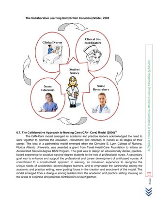 DIFFERENT MODELS OF COLLABORATION BETWEEN NURSING EDUCATION AND SERVICE ...