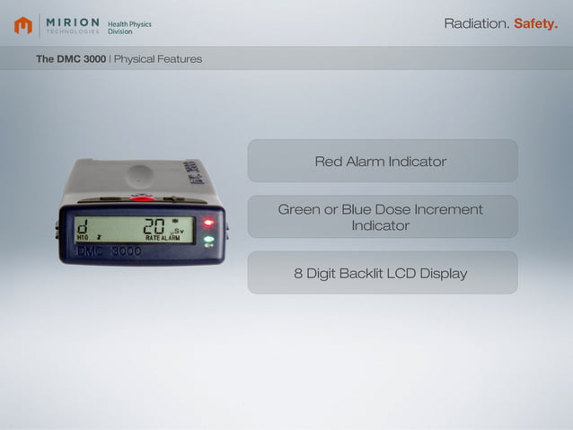 Intro to the DMC 300 | Electronic Dosimeter | PPT | Consumer ...