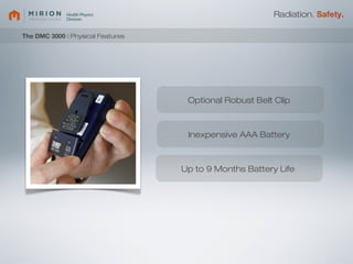 Intro to the DMC 300 | Electronic Dosimeter | PPT